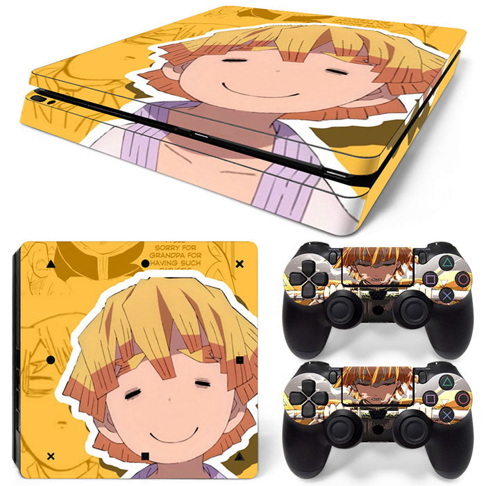 Zenitsu Manga Panel Demon Slayer PS4 Slim Skin – Tinkerlin